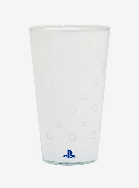 Sony PlayStation Shapes Frosted Pint Glass | BoxLunch