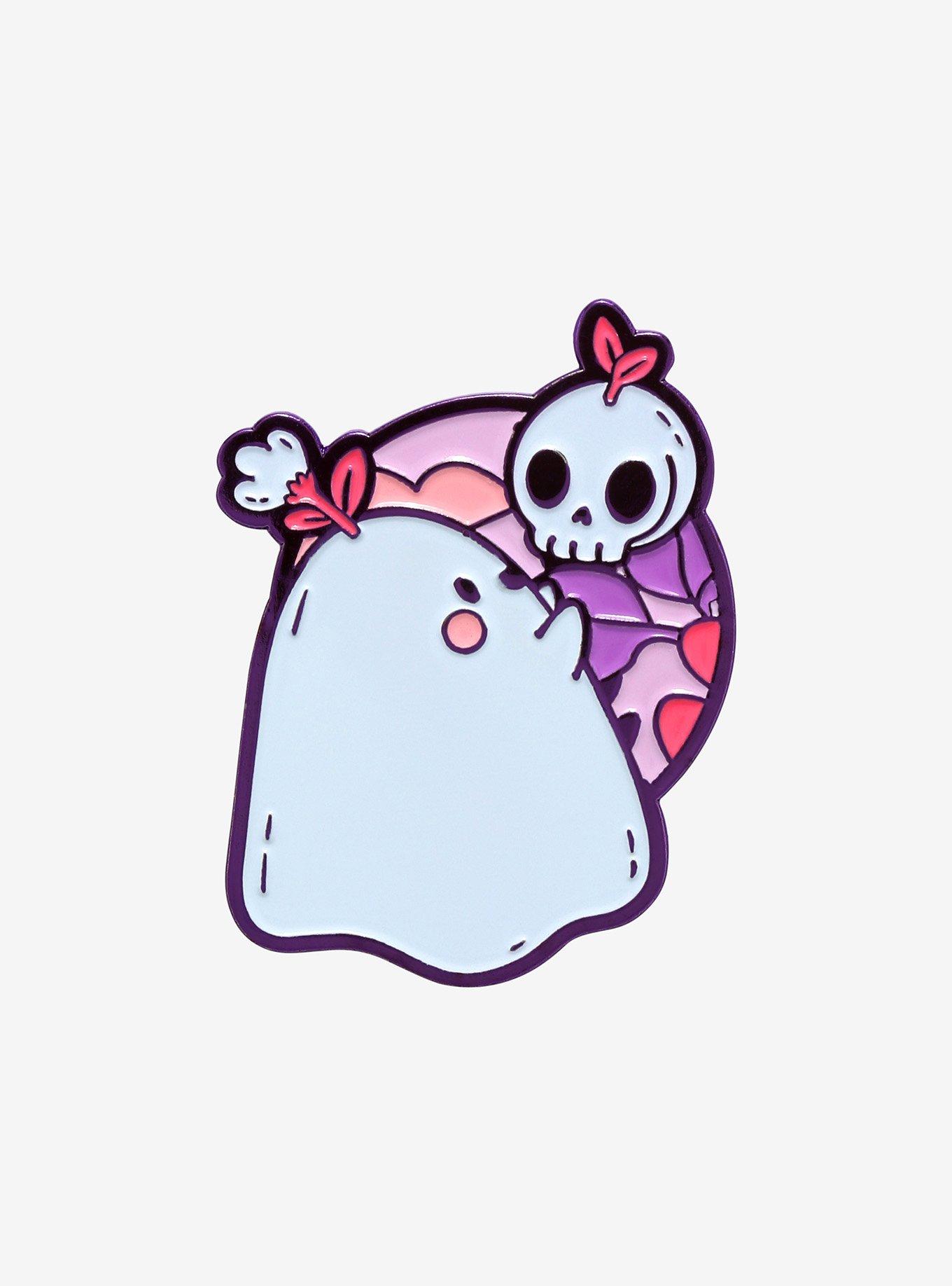 Arcasian Ghost Skull Reunited Enamel Pin | Hot Topic
