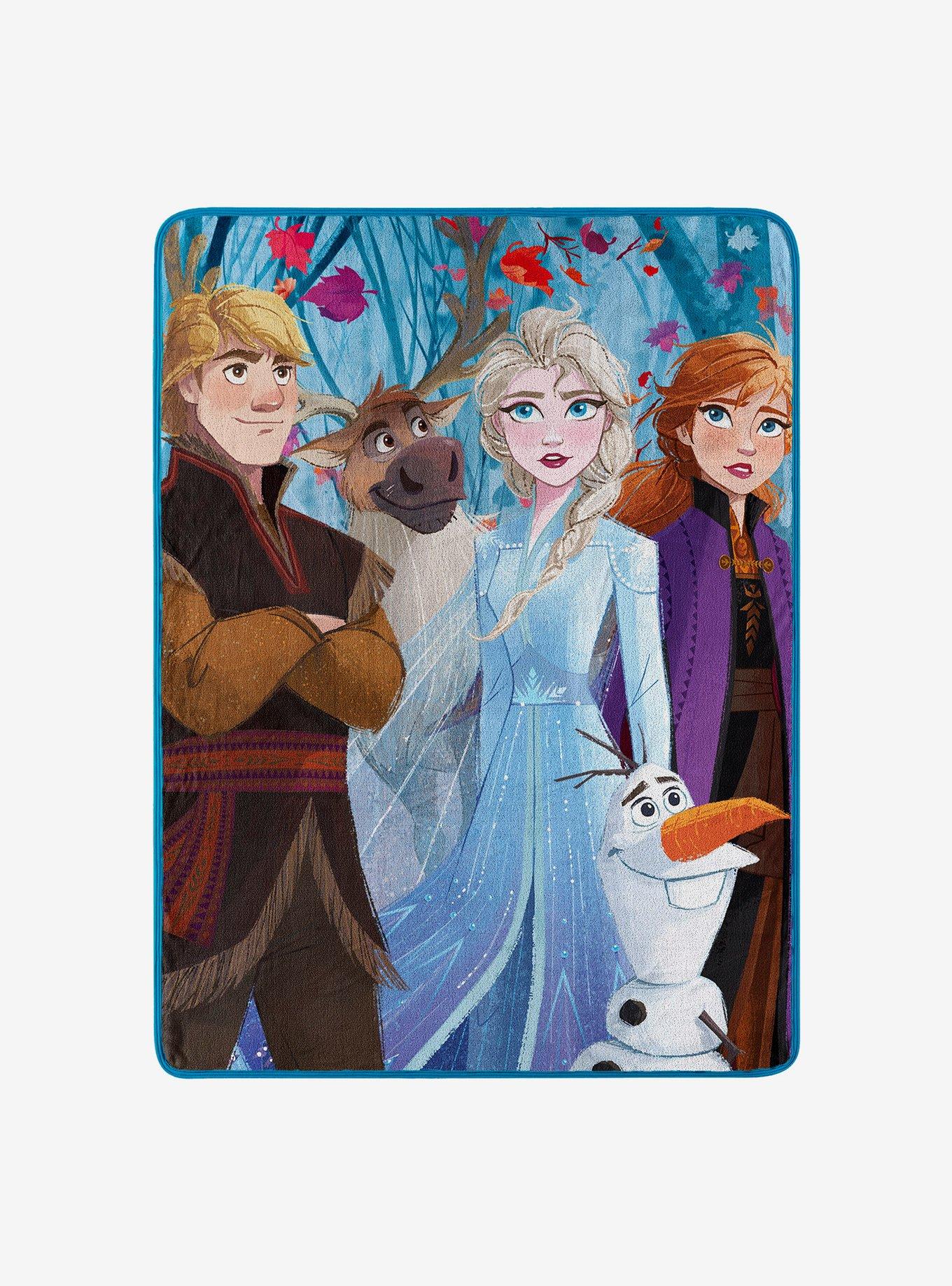 Disney Frozen 2 Fall Foliage Micro Raschel Blanket | Hot Topic