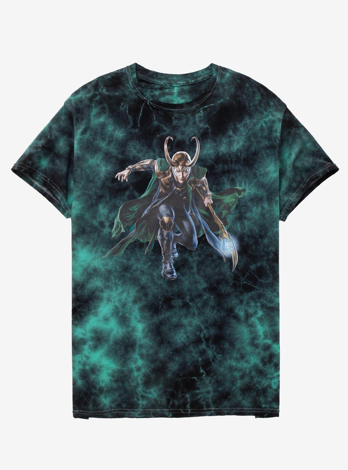Marvel Loki Tie Dye Girls T Shirt Hot Topic