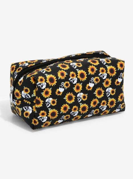 Sunflowers & Skulls Makeup Bag | Hot Topic