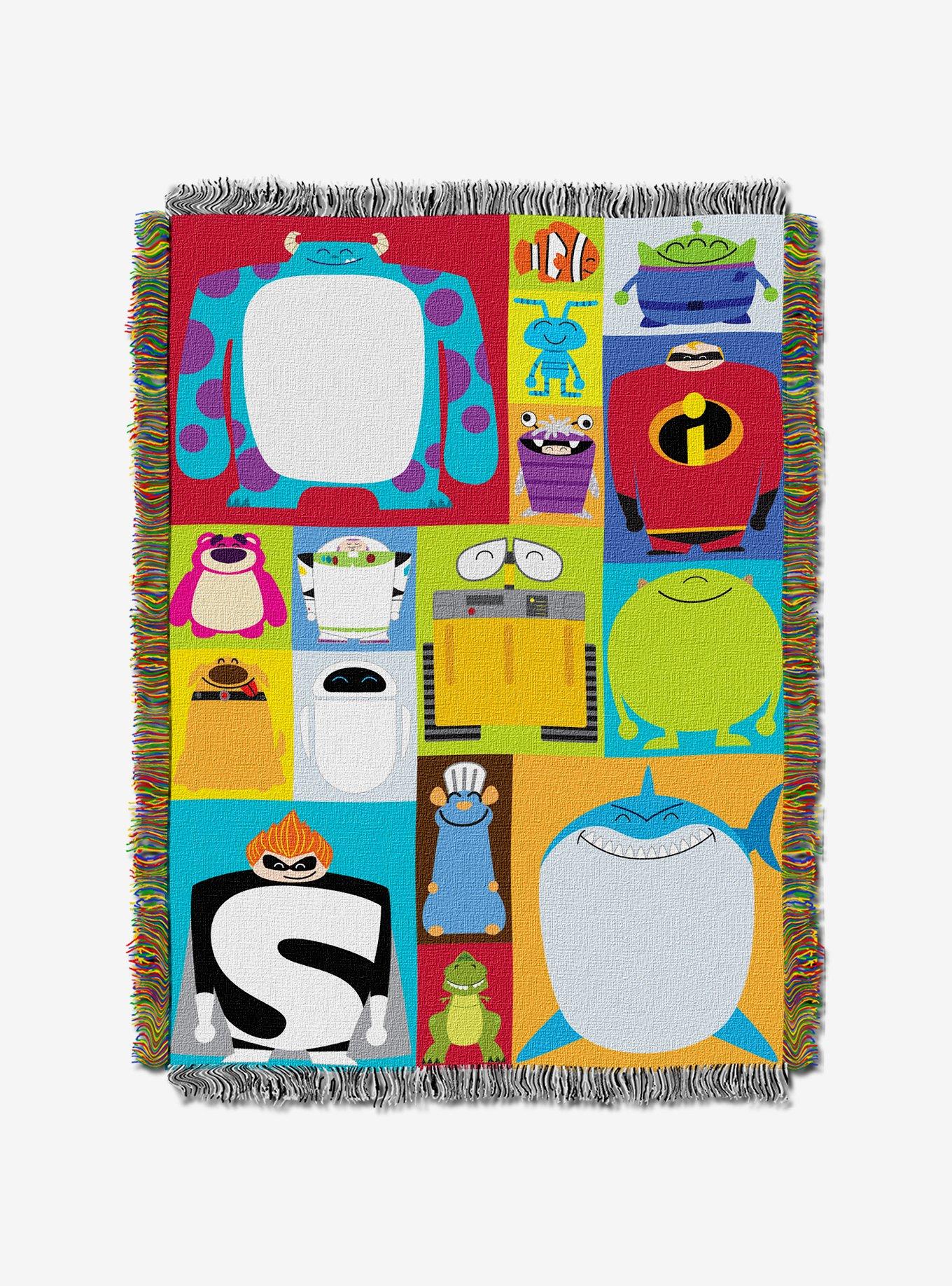 Disney Pixar Character Blocks Tapestry Throw | BoxLunch
