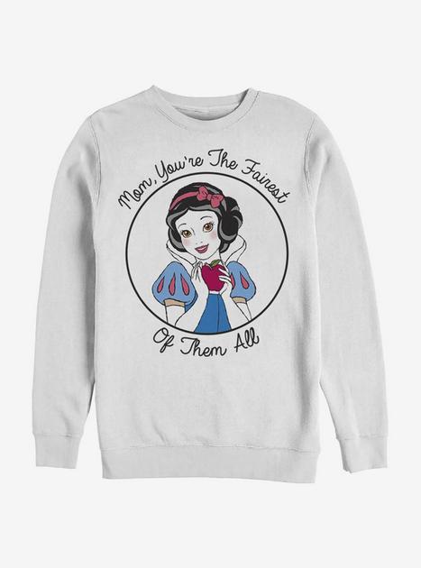 Disney Snow White And The Seven Dwarfs Fairest Crew Sweatshirt - WHITE ...