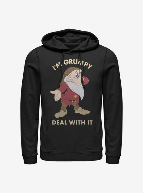 Disney Snow White And The Seven Dwarfs I'm Grumpy Hoodie - BLACK | Hot ...