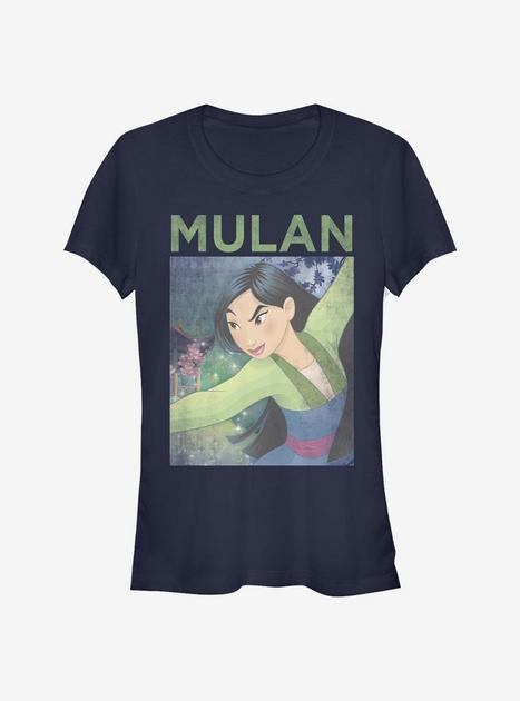 Disney Mulan Poster Girls T Shirt Blue Hot Topic