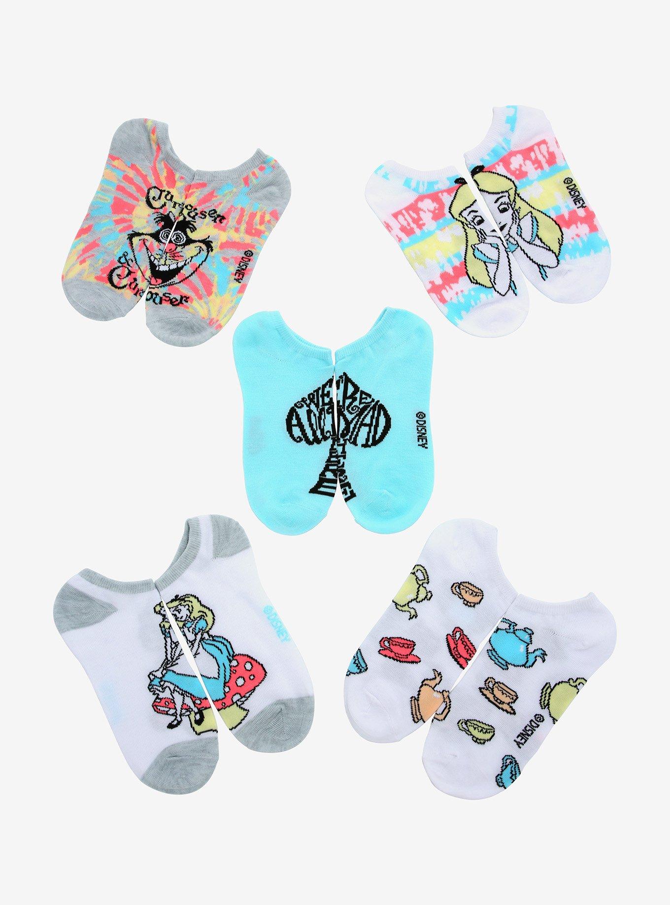 Disney Alice in Wonderland Pastel Icons Ankle Socks Set | BoxLunch