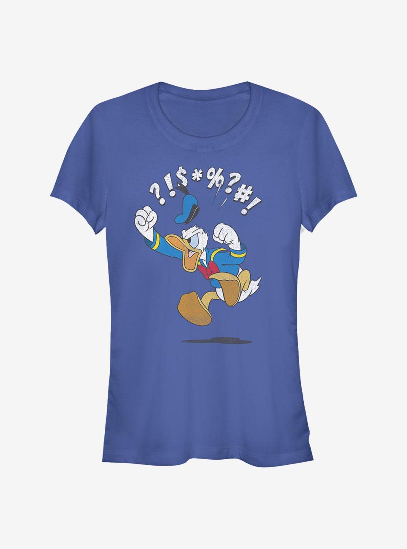 Disney Donald Duck Angry Donald Jump Girls T-Shirt - BLUE | Hot Topic