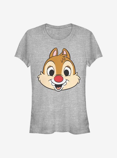 Disney Chip N' Dale Dale Big Face Girls T-Shirt - GREY | Hot Topic
