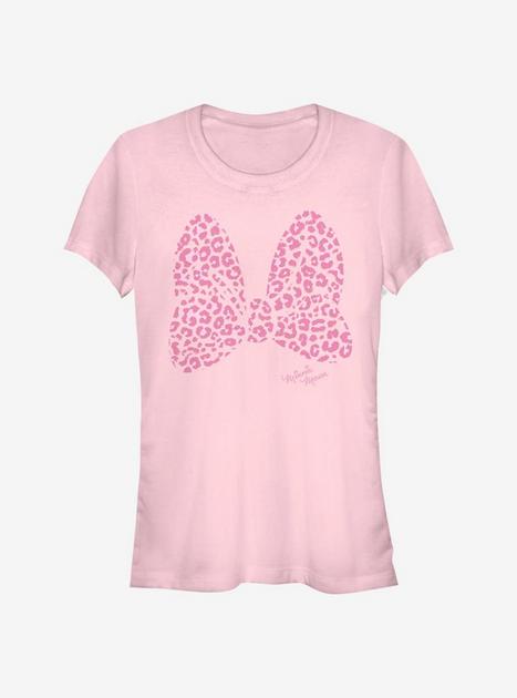 Disney Minnie Mouse Pink Leopard Girls T-Shirt - PINK | Hot Topic