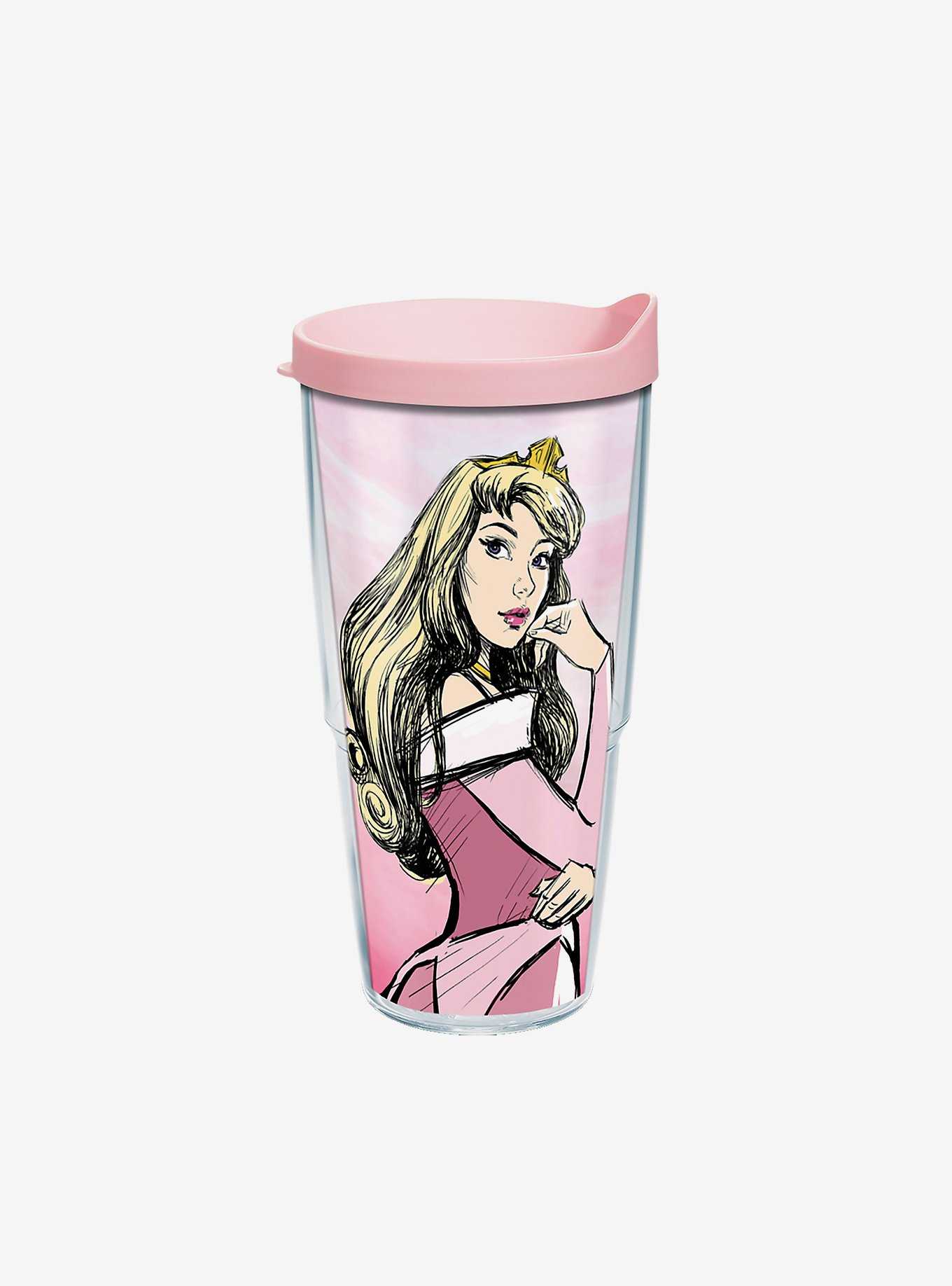 Disney Sleeping Beauty Watercolor Splash 24oz Classic Tumbler With Lid ...