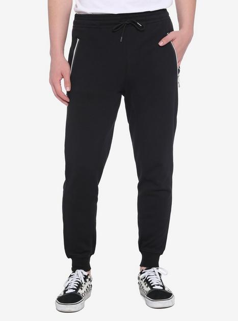 Black Zipper Jogger Pants | Hot Topic