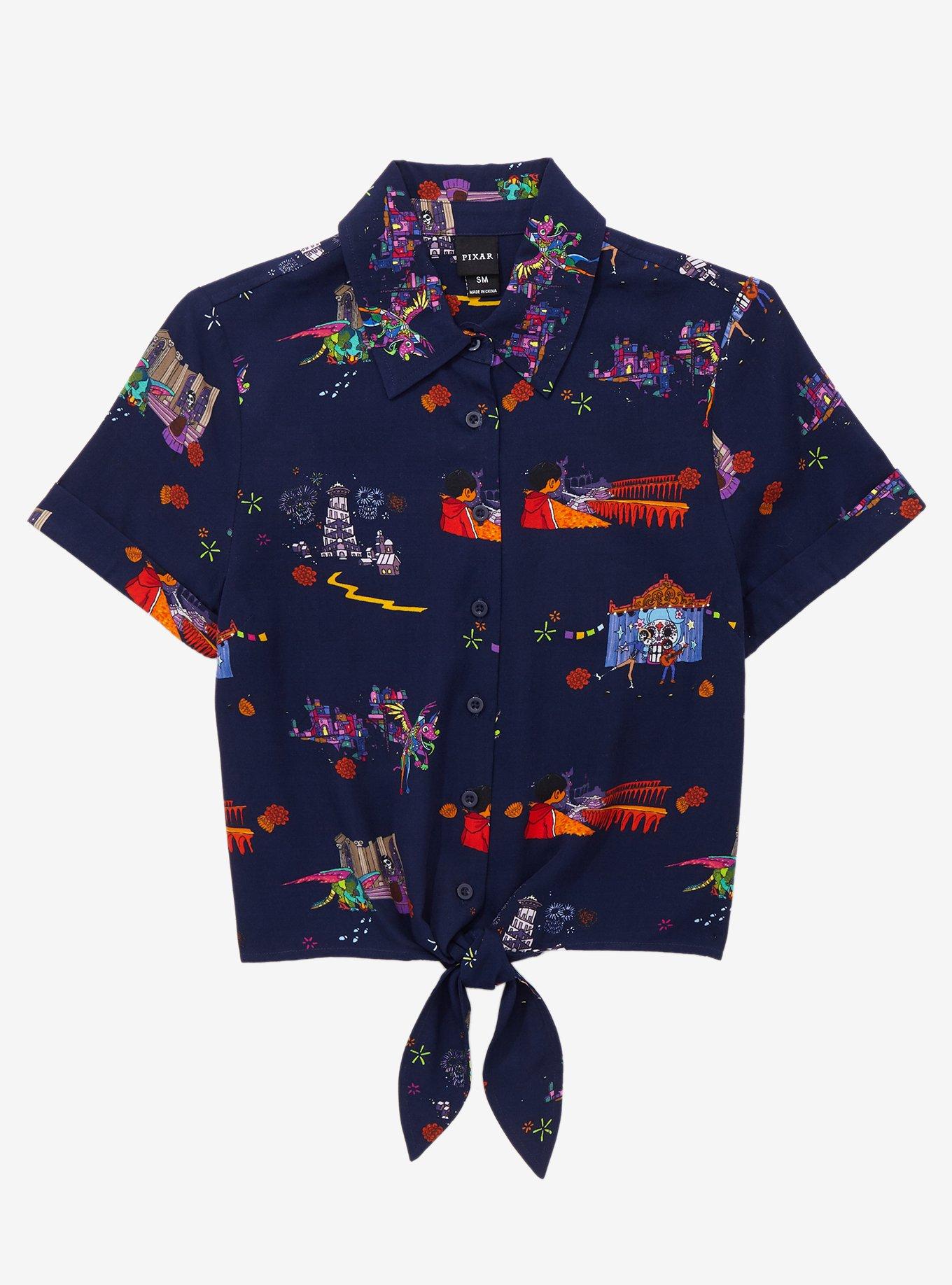 Her Universe Disney Pixar Coco Women's Tie-Front Woven Top | BoxLunch