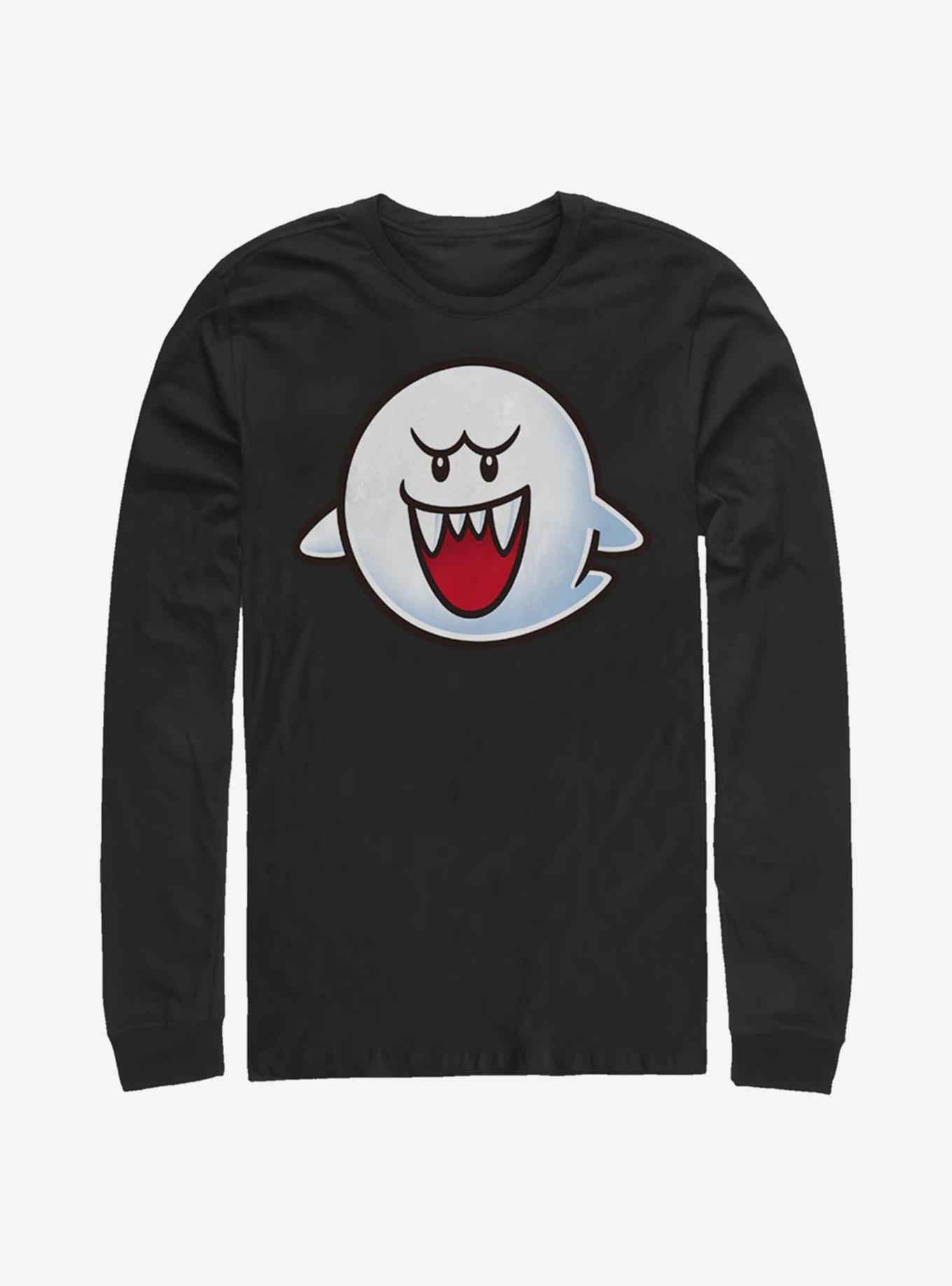 Super Mario Boo Face Long-Sleeve T-Shirt | Hot Topic