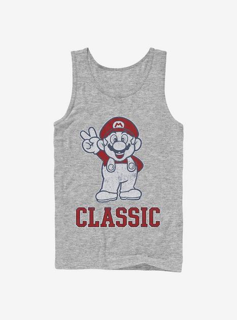 Super Mario Classic Bro Tank - GREY | Hot Topic