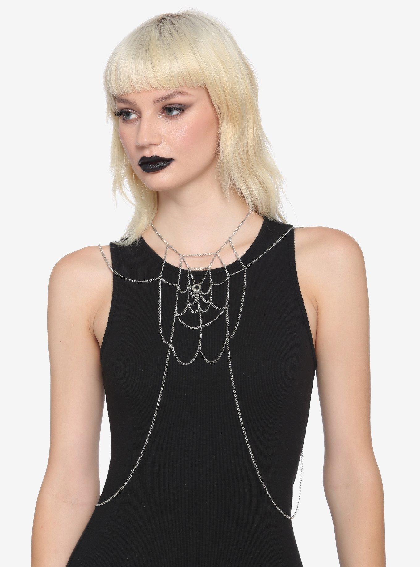 Spider web body chain store