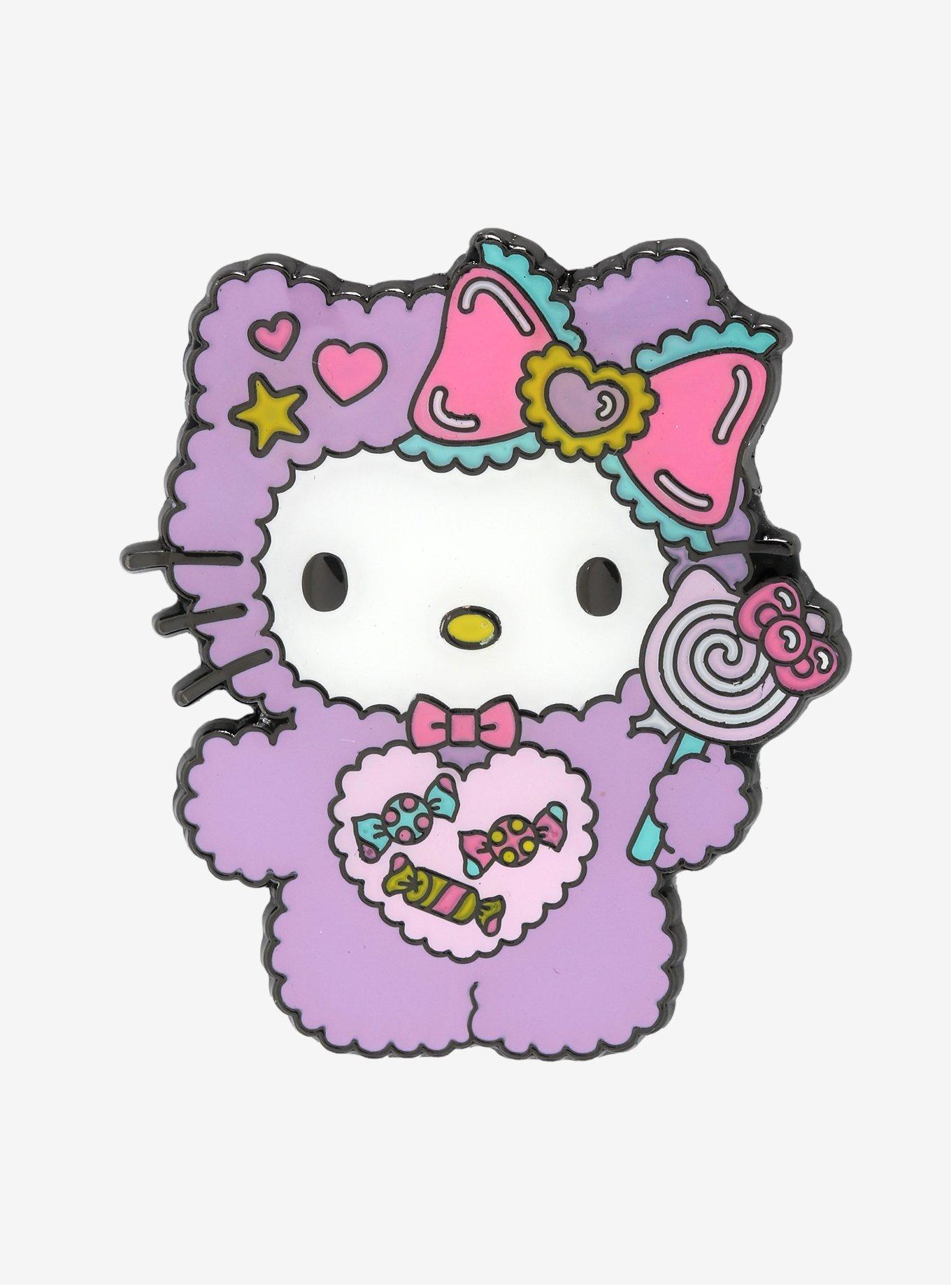 Loungefly Hello Kitty Fuzzy Suit Enamel Pin | Hot Topic