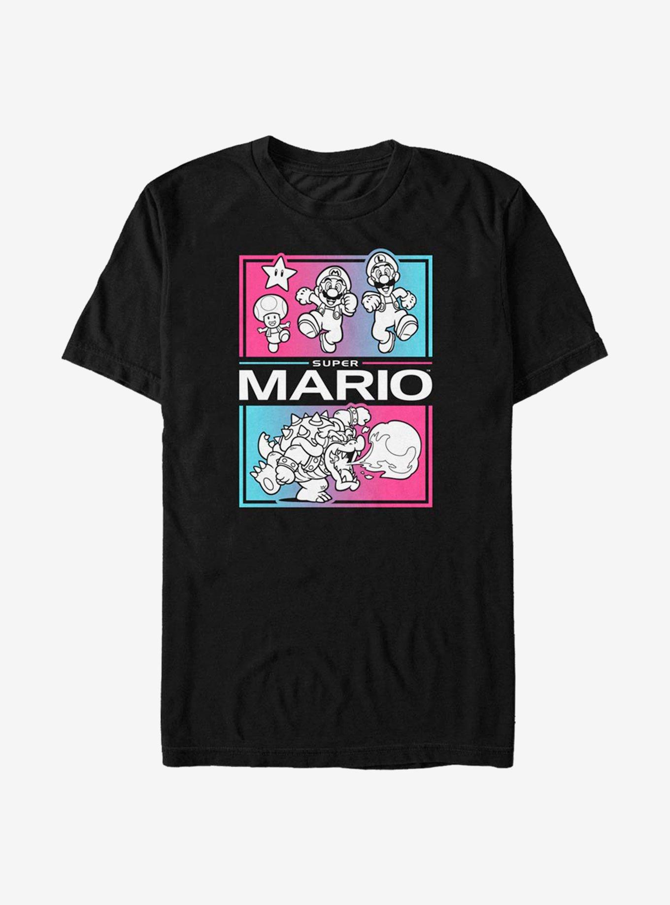 Nintendo Super Mario Runners Up T-Shirt - BLACK | BoxLunch