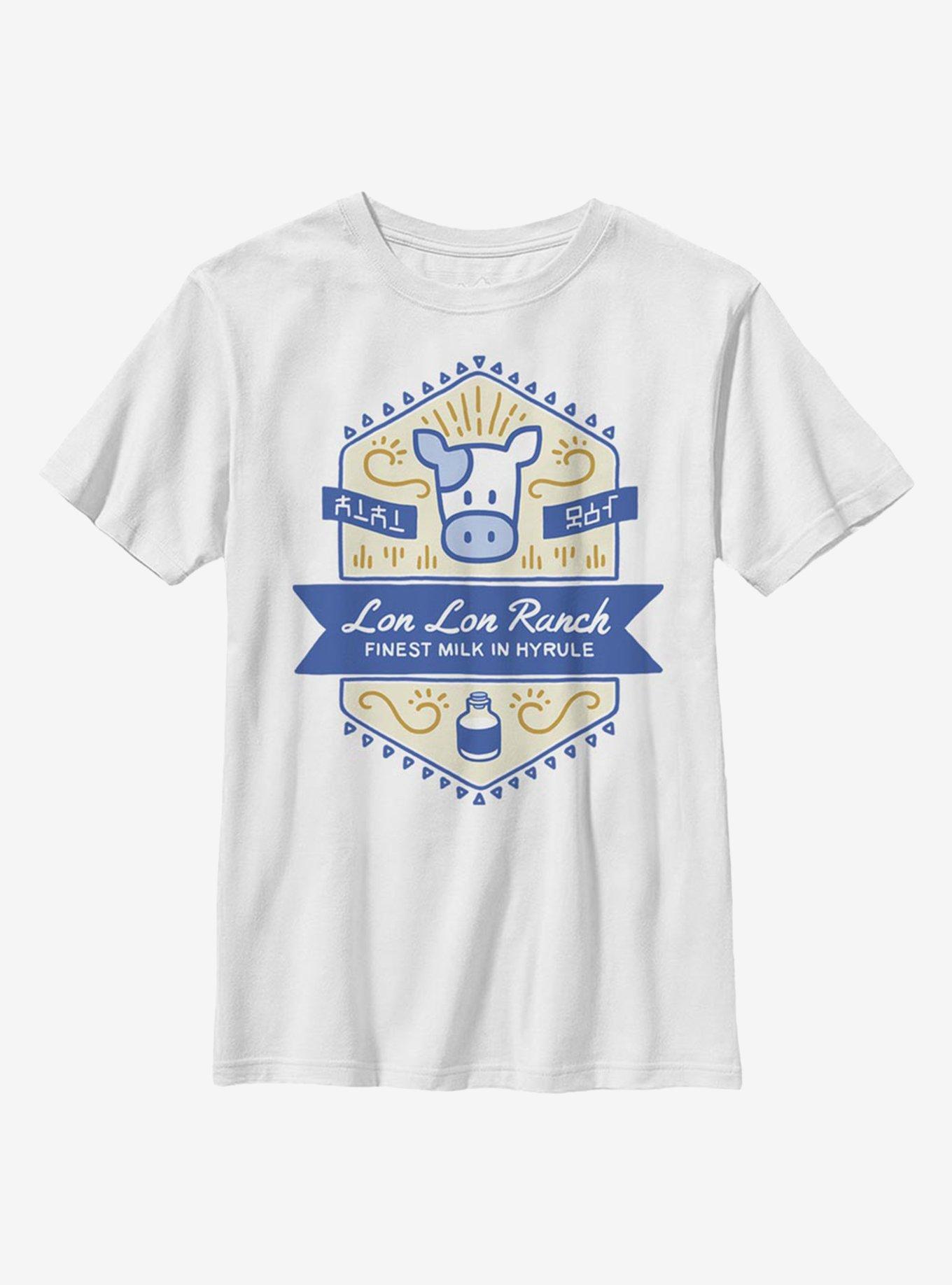 Nintendo The Legend Of Zelda Lon Lon Ranch Youth T-Shirt - WHITE | BoxLunch