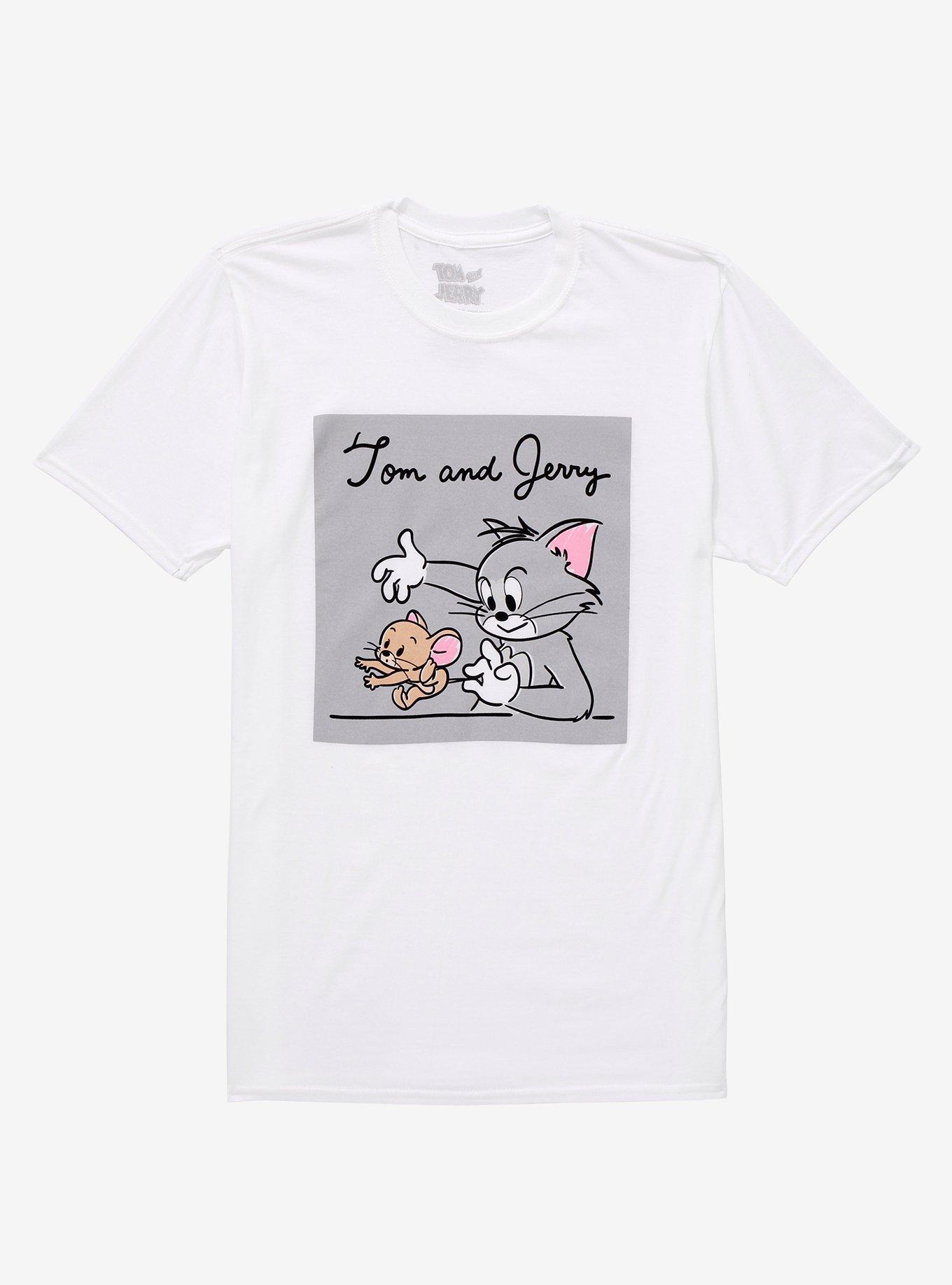 Tom and Jerry Cursive Graphic T-Shirt - BoxLunch Exclusive | BoxLunch