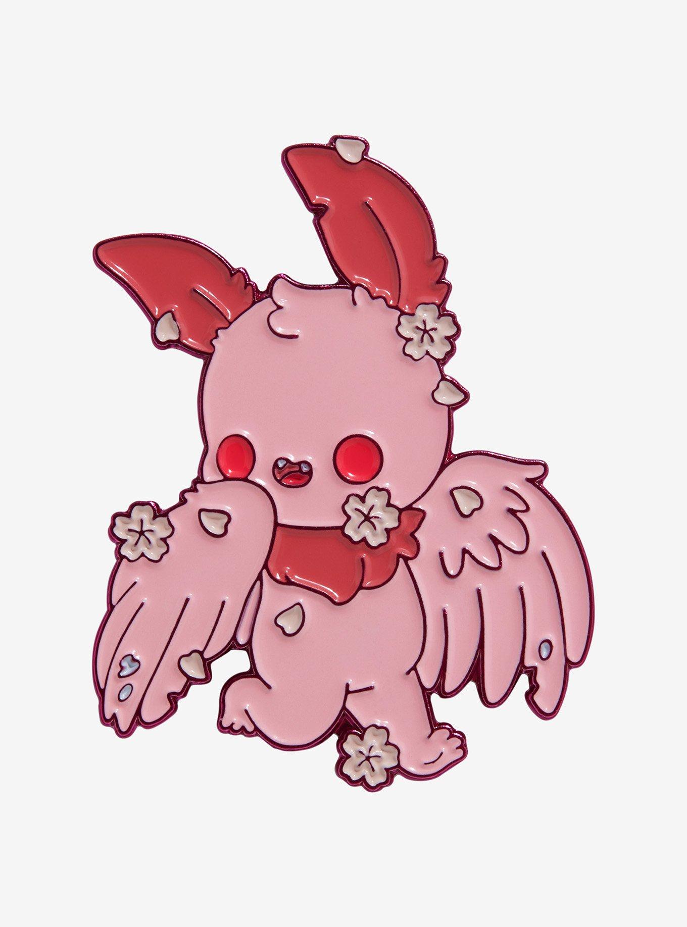 Bright Bat Sakura Mothman Enamel Pin