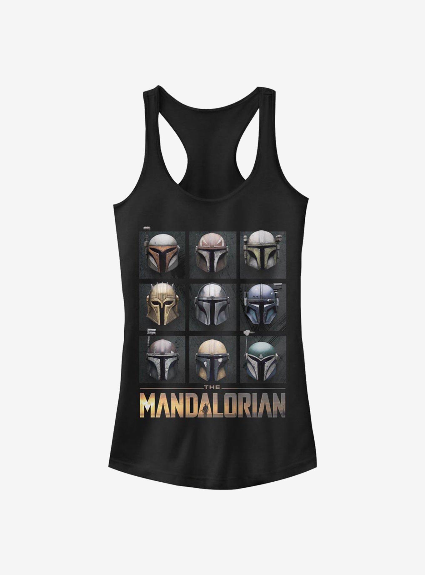 Star Wars The Mandalorian Mando Helmet Boxup Girls Tank Black Hot Topic