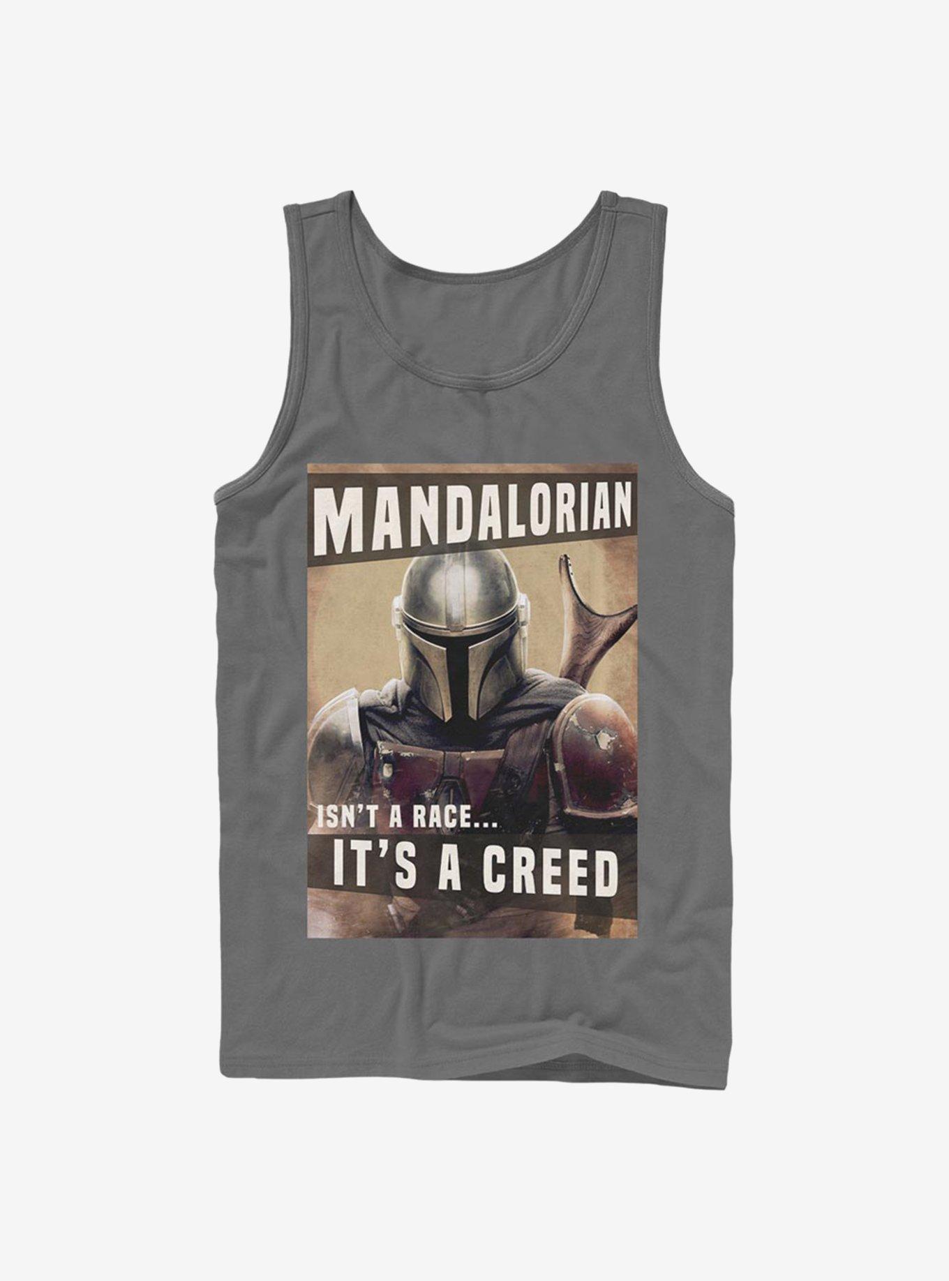 Star Wars The Mandalorian Creed Tank - GREY | Hot Topic