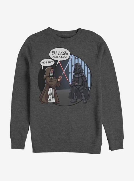 Star Wars Nice Suit Sweatshirt Grey Hot Topic