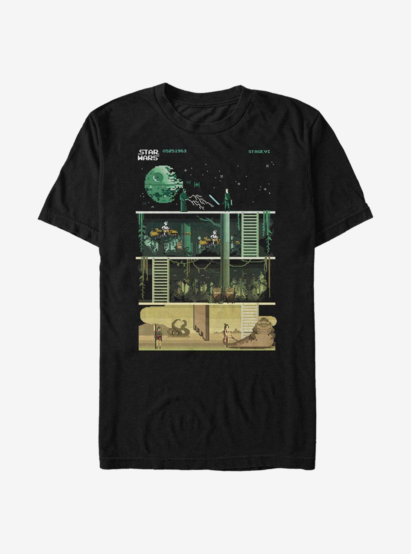 Star Wars Return Of The Jedi 8 Bit T-Shirt - BLACK | Hot Topic
