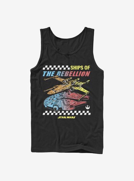 Star Wars Rebel Ships Tank Top - BLACK | Hot Topic