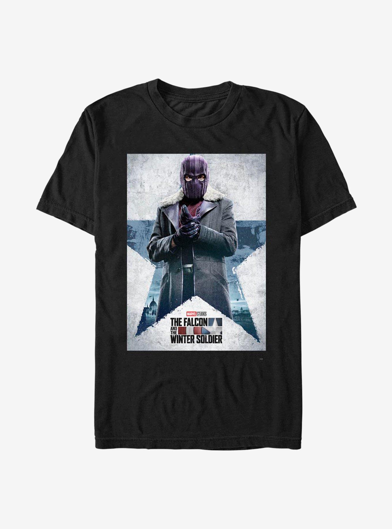 Marvel The Falcon And The Winter Soldier Zemo Poster T-Shirt - BLACK ...