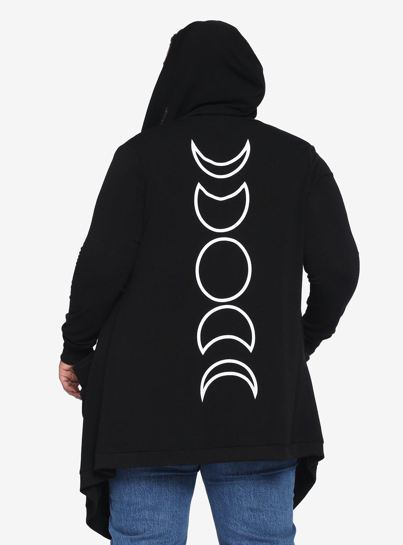 Moon Phase Girls Hooded Cardigan Plus Size | Hot Topic