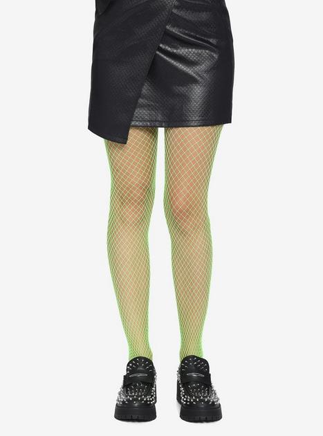 Neon Green Fishnet Tights | Hot Topic