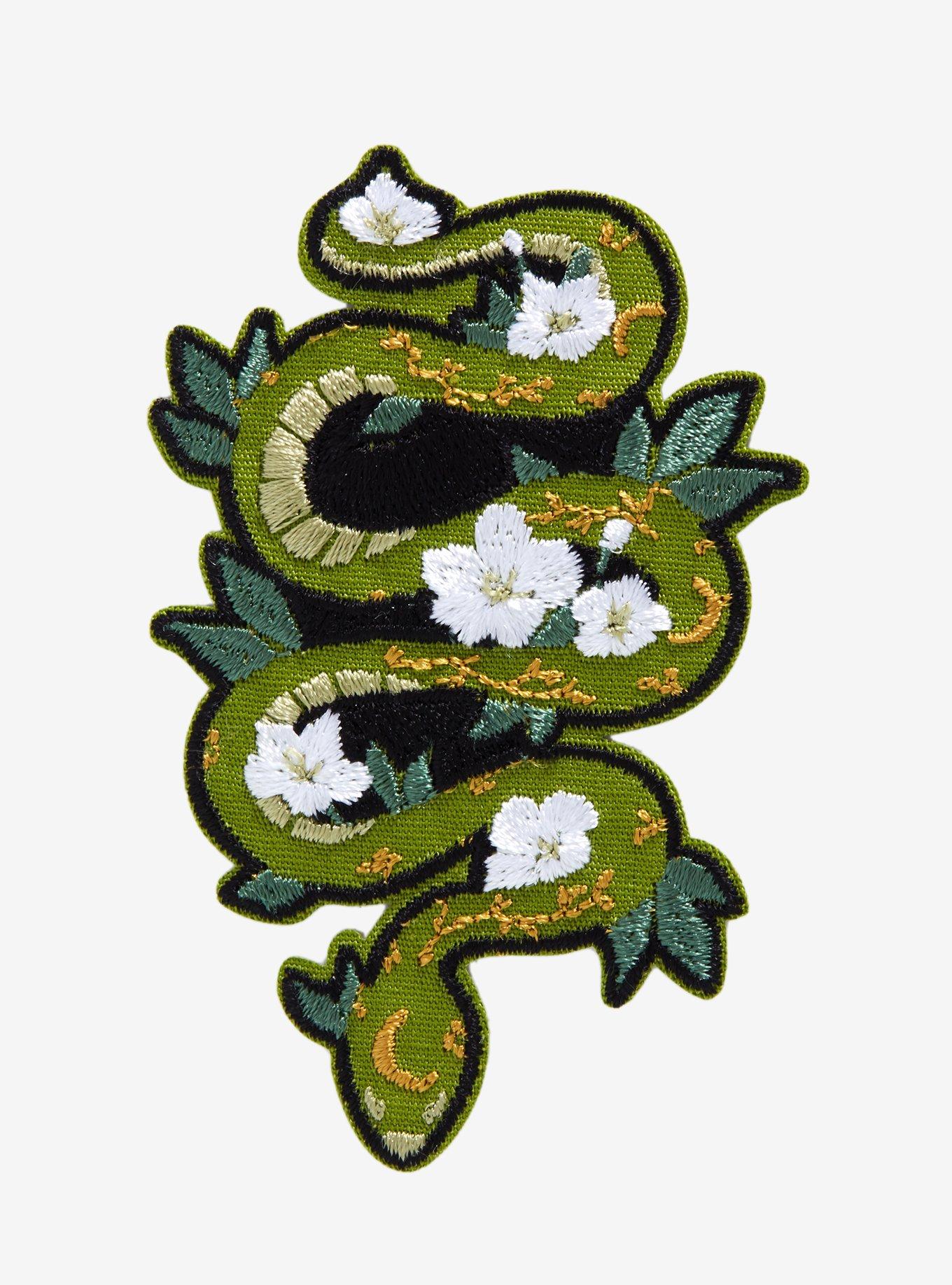 Floral Snake Patch | Hot Topic