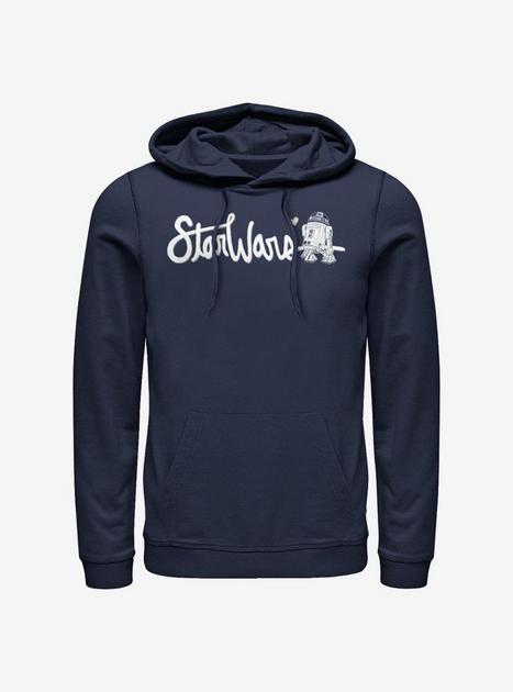 Star Wars Cursive R2-D2 Hoodie - BLUE | BoxLunch
