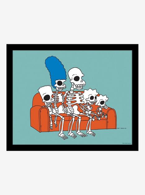 The Simpsons Treehouse of Horror Skeleton Couch Gag Wall Art | BoxLunch