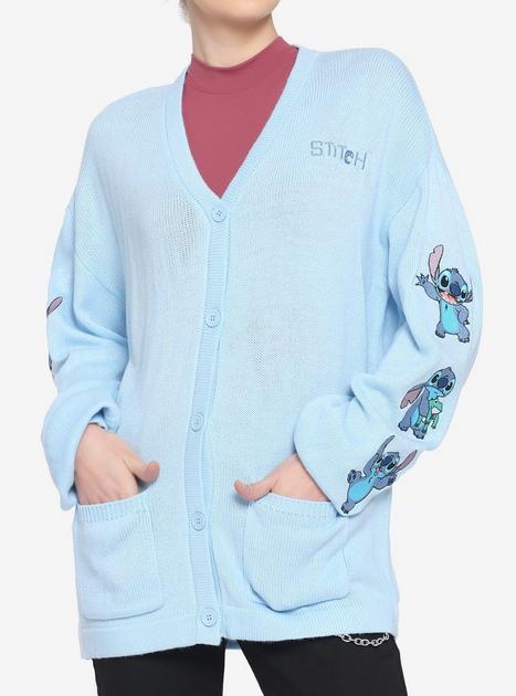 Disney Lilo & Stitch Embroidered Sleeve Girls Cardigan | Hot Topic