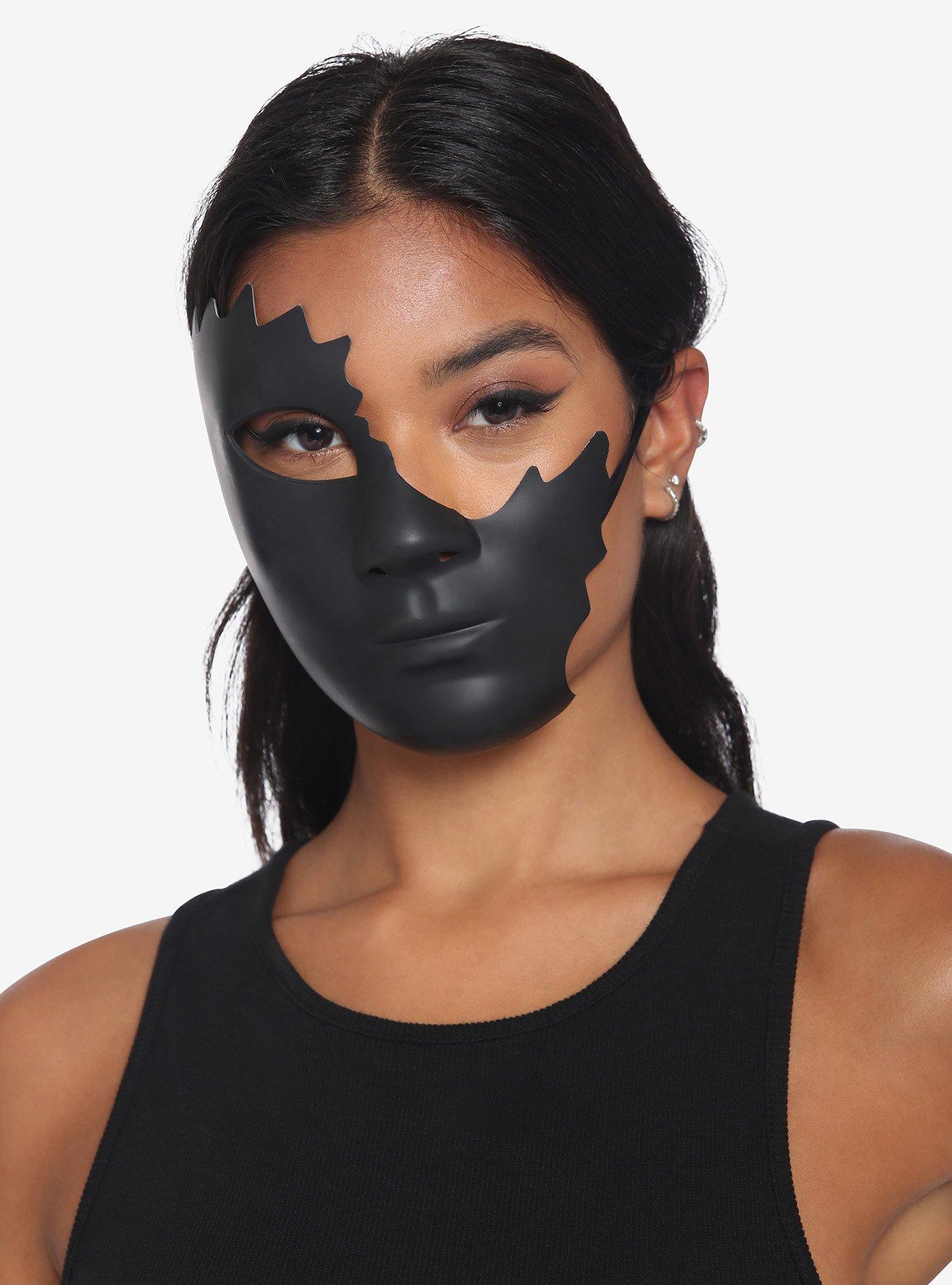 Matte Black Half-Mask | Hot Topic