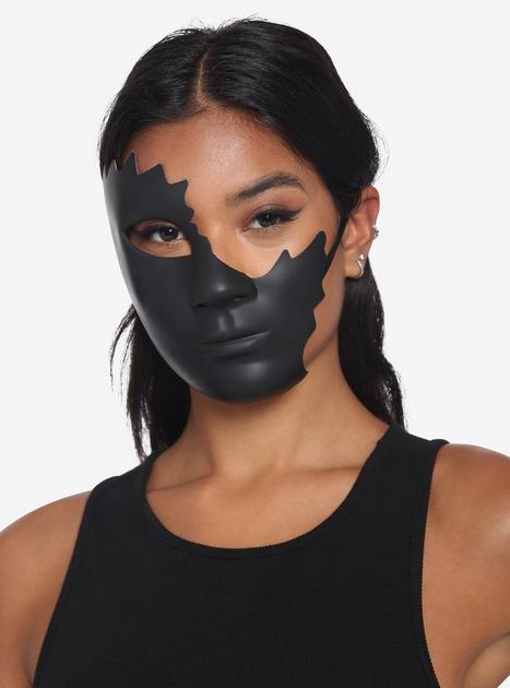 Matte Black Half-Mask | Hot Topic