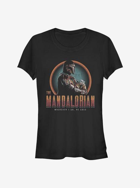 Star Wars The Mandalorian Serious Mando Girls T-Shirt - BLACK | Hot Topic