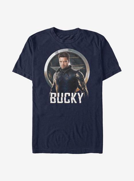Marvel The Falcon And The Winter Soldier Bucky Emblem T-Shirt - BLUE ...