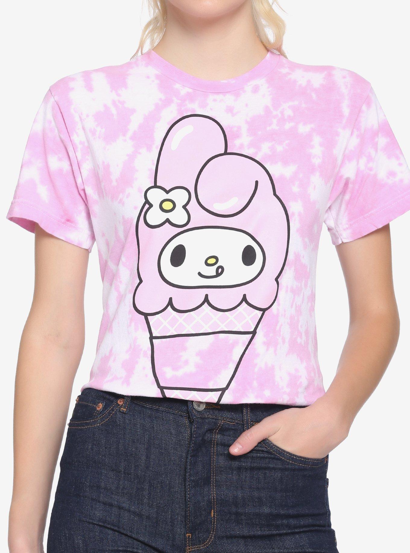 My Melody Ice Cream Tie-Dye Boyfriend Fit Girls T-Shirt | Hot Topic