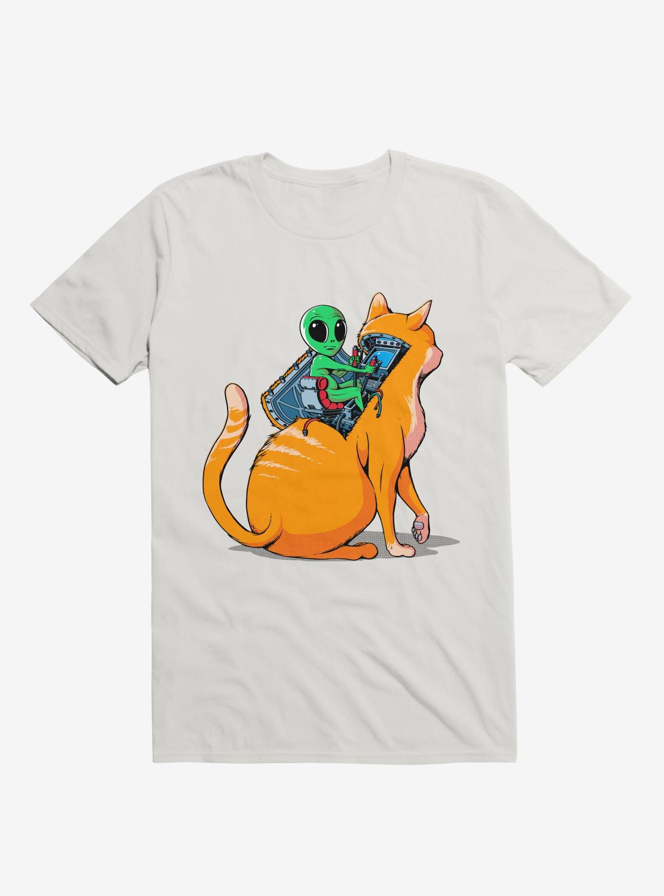 Alien Cat T-Shirt - WHITE | BoxLunch