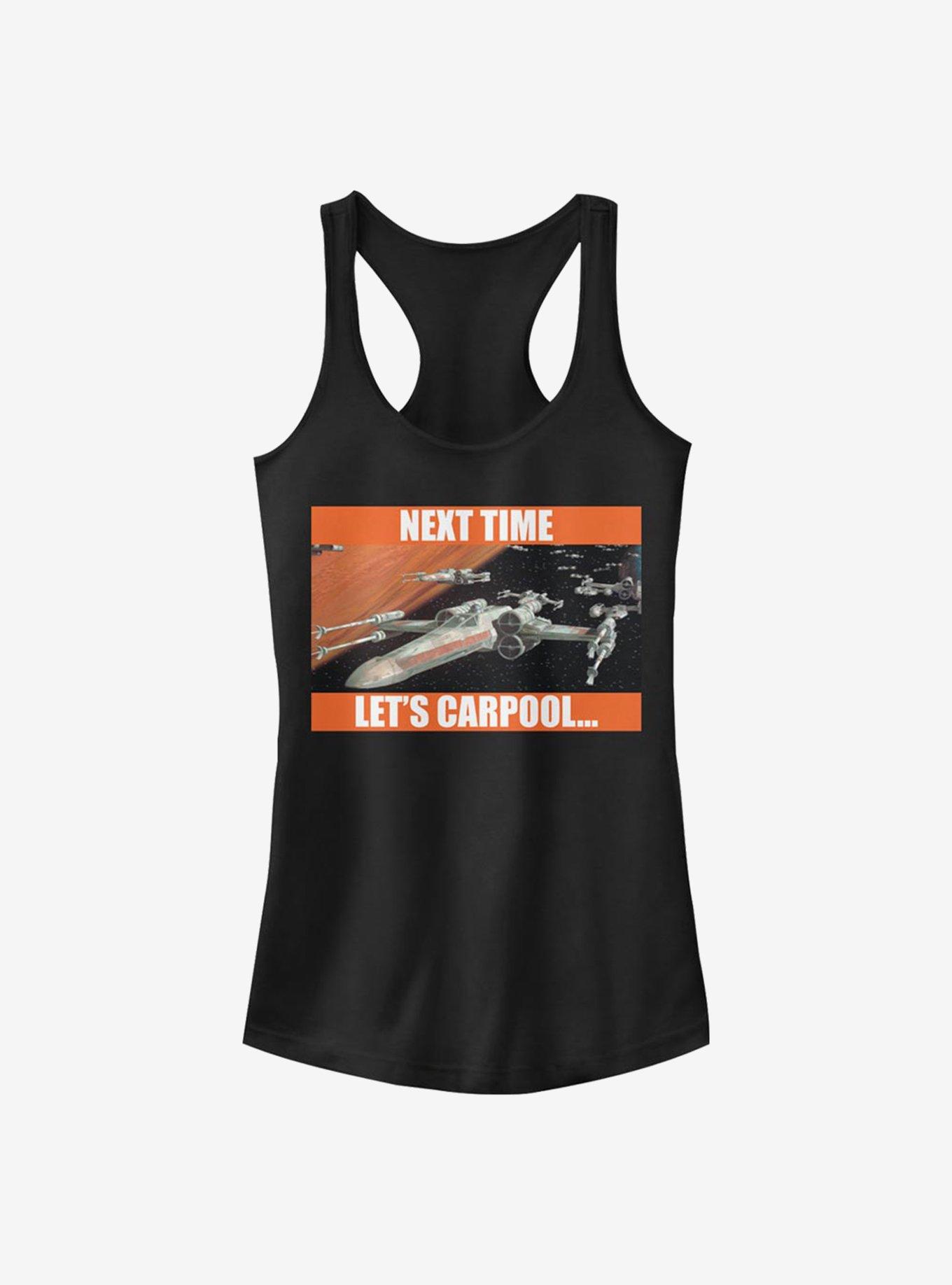 Star Wars Next Time Let's Carpool Girls Tank - BLACK | Hot Topic