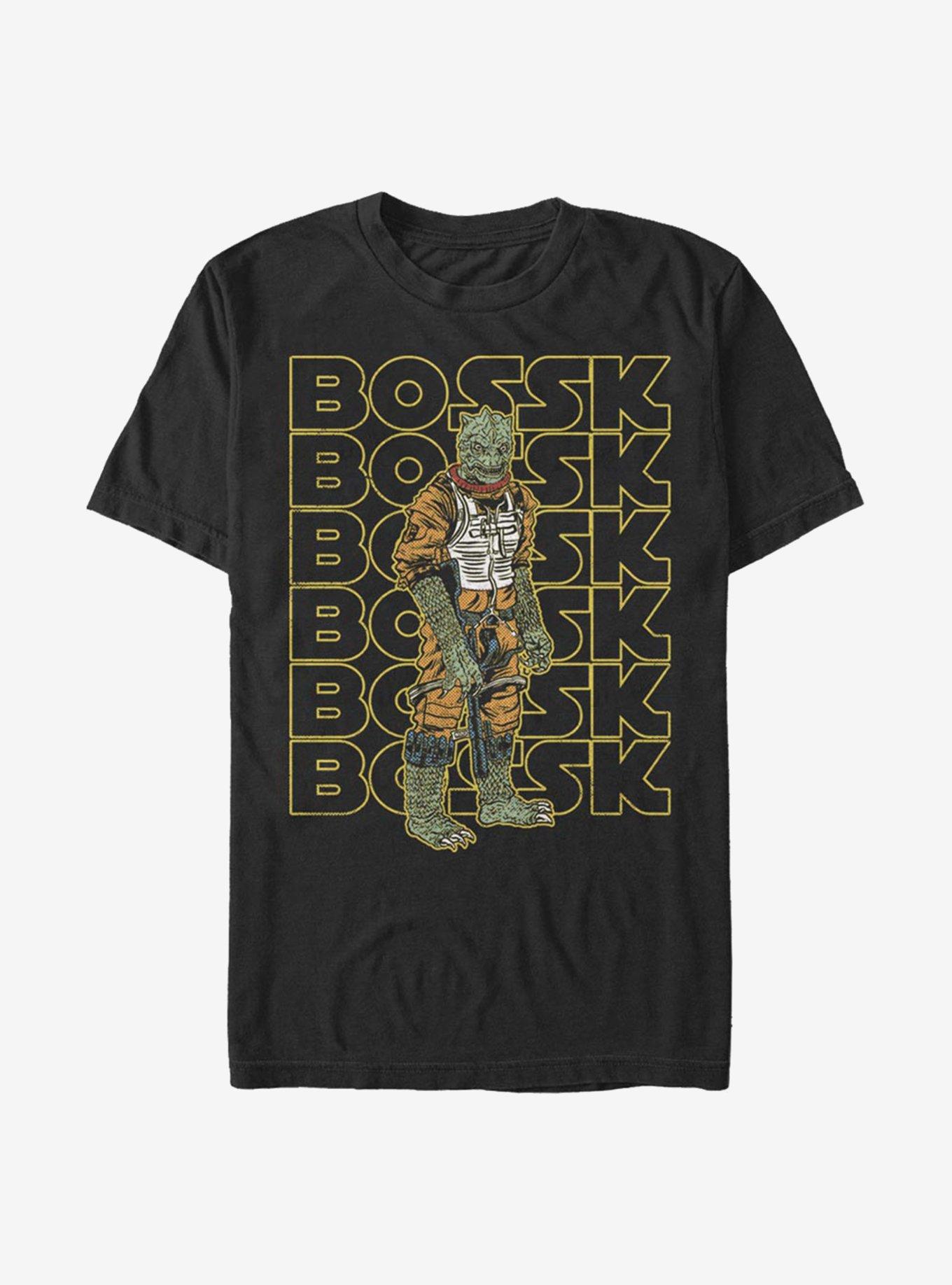 Star Wars Bossk Retro Name T Shirt Black Hot Topic
