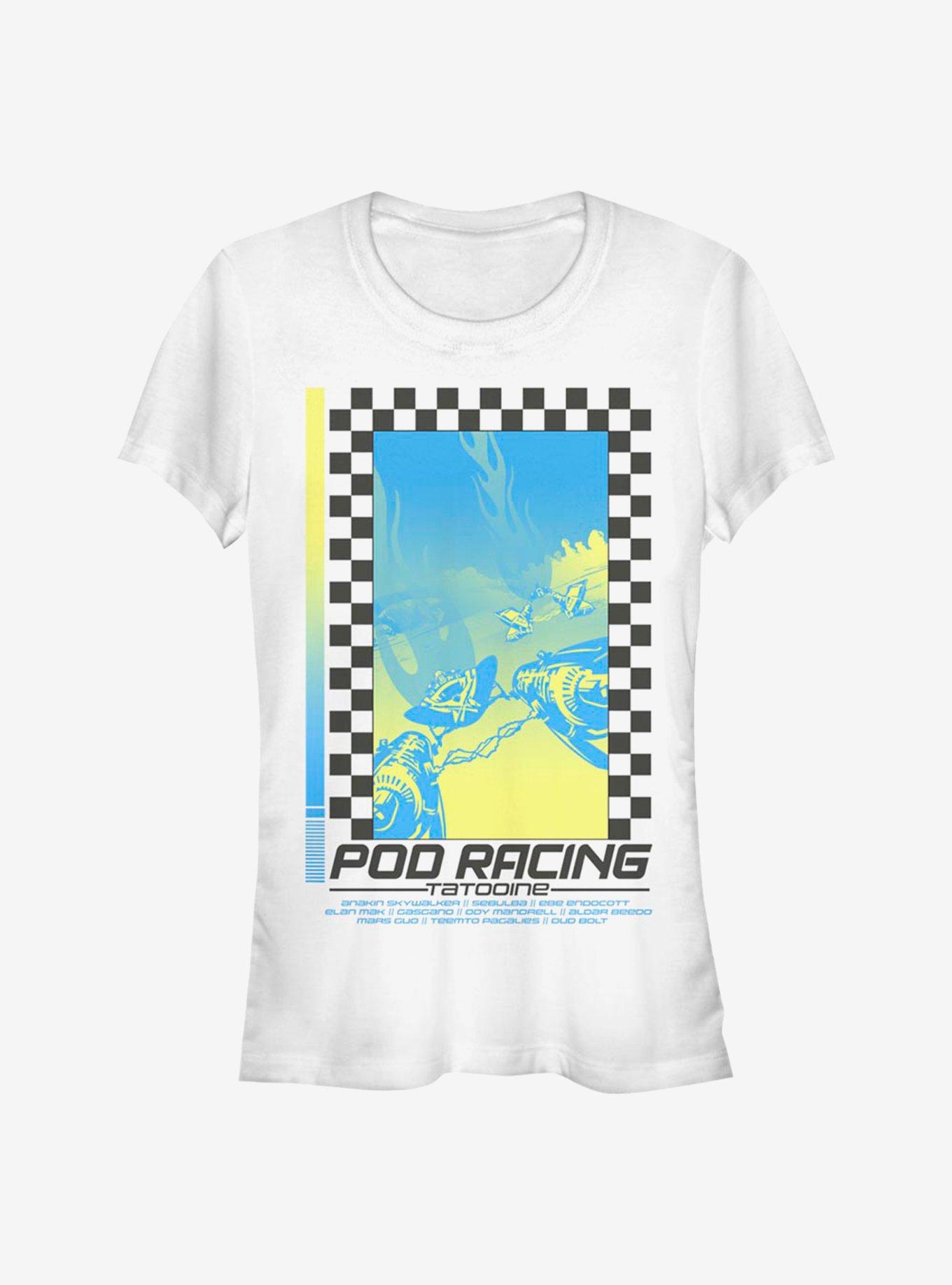 Star Wars Pod Race Poster Girls T-Shirt - WHITE | Hot Topic