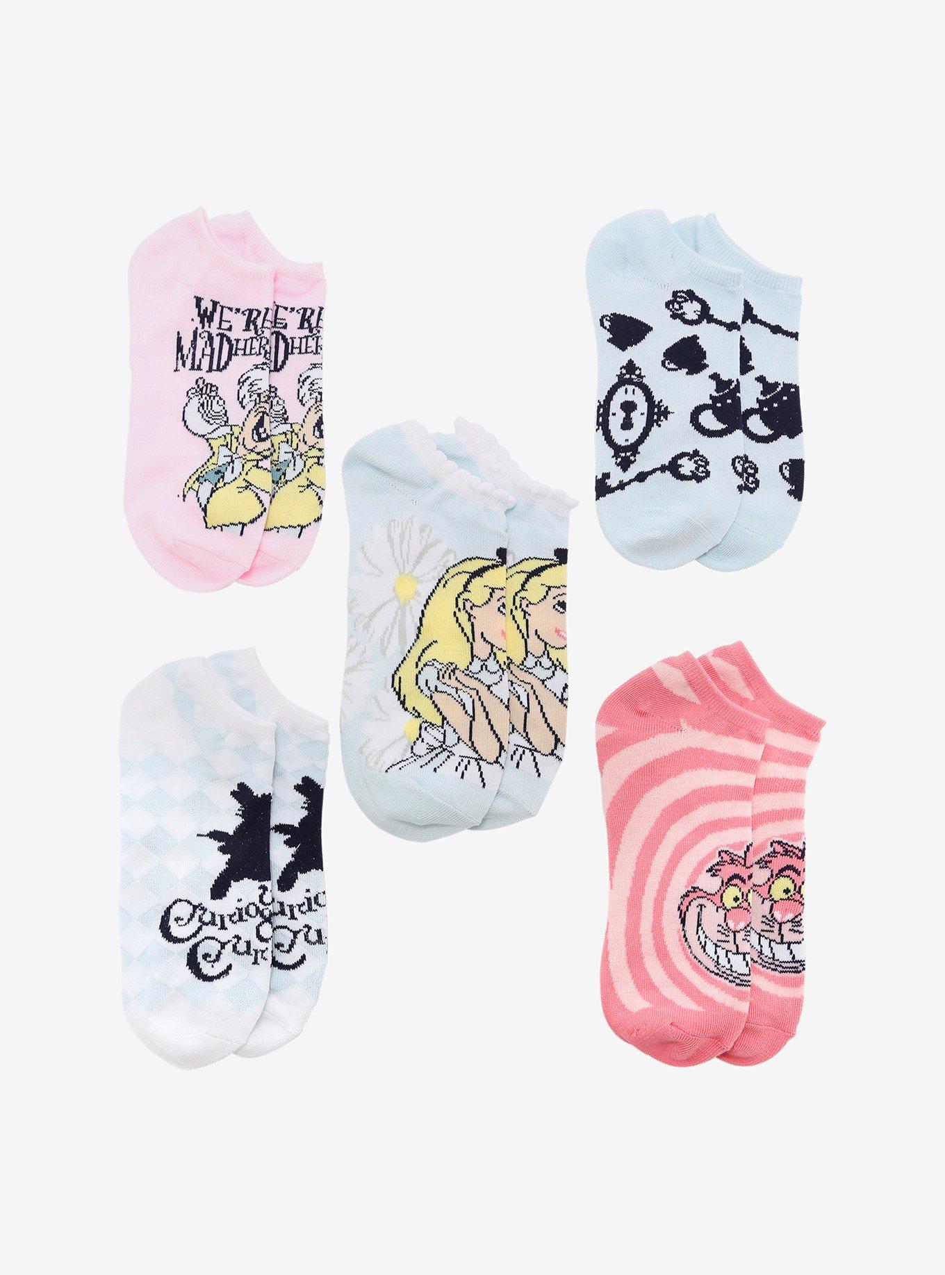 Disney Alice in Wonderland Pastel Characters Sock Set | BoxLunch