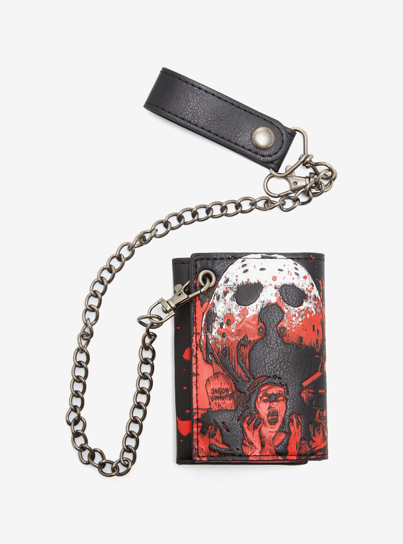Friday The 13th Jason Lives Trifold Chain Wallet | Hot Topic