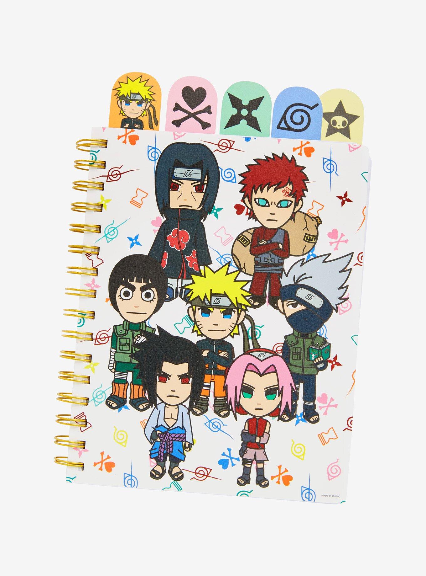 tokidoki x Naruto Shippuden Chibi Group Tab Journal - BoxLunch ...
