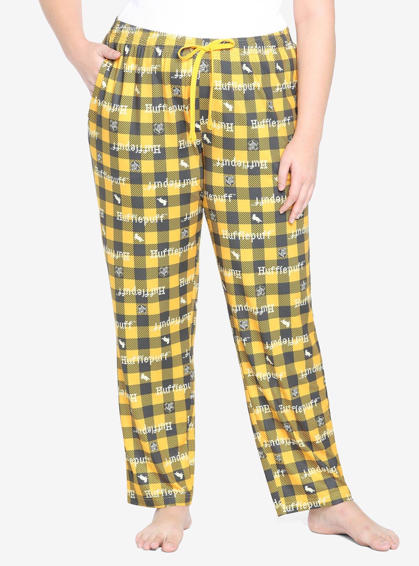 Harry Potter Hufflepuff Plaid Pajama Pants Plus Size | Hot Topic