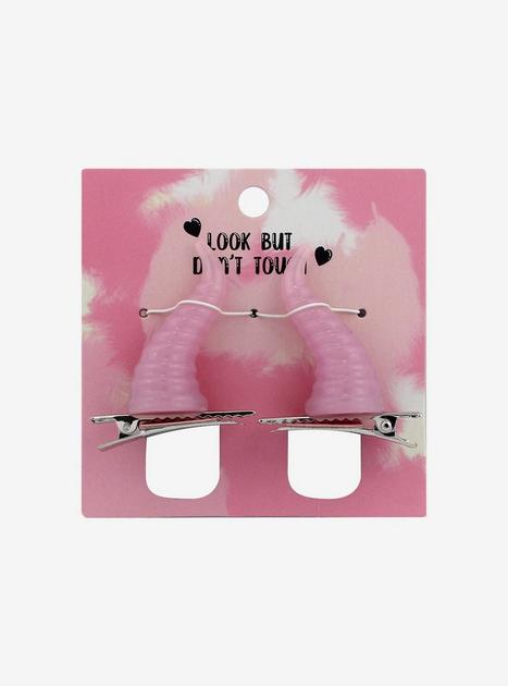 Pink Horn Hair Clip Set | Hot Topic